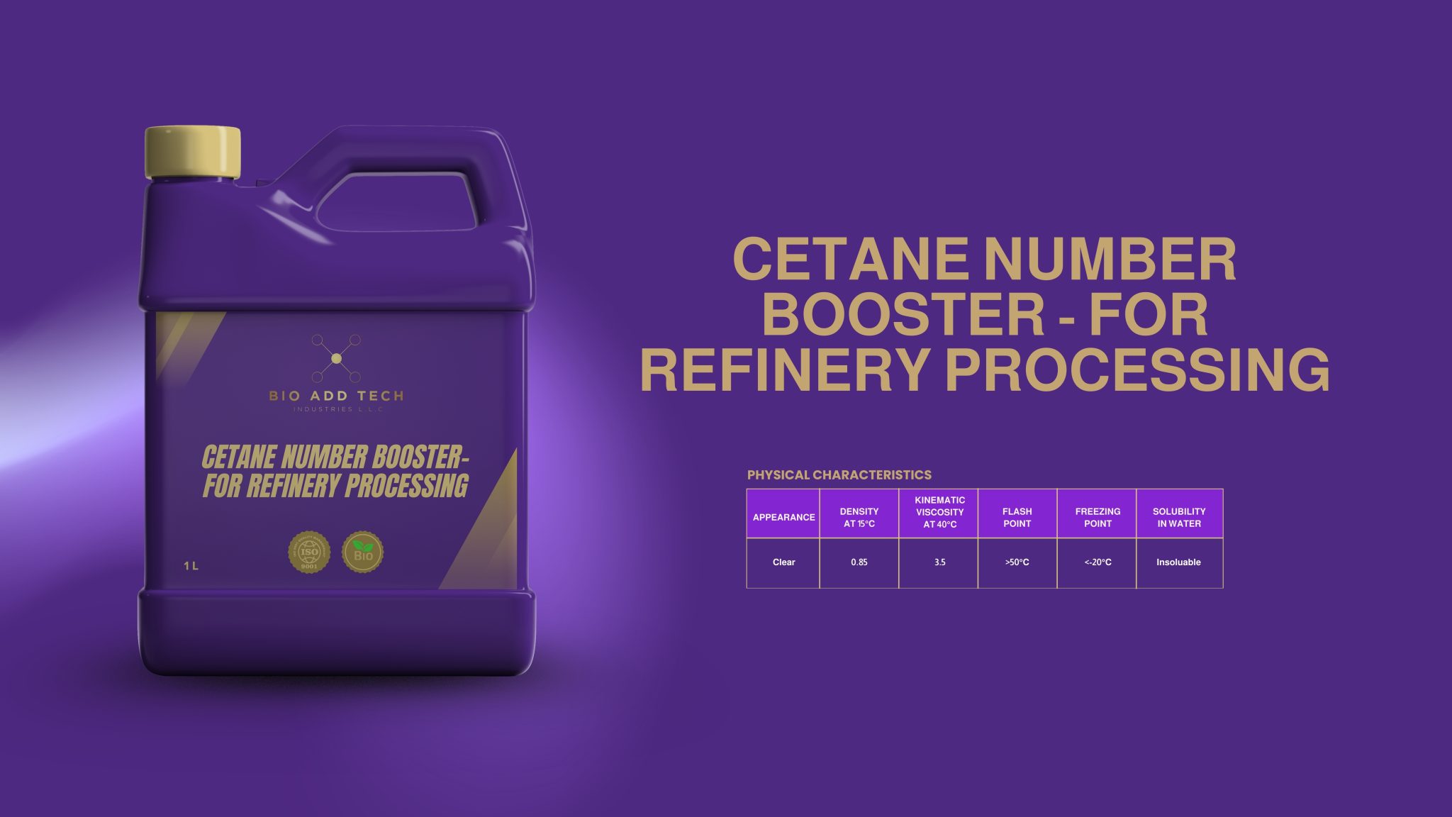 CETANE NUMBER BOOSTER – FOR REFINERY PROCESSING - bioadd-tech